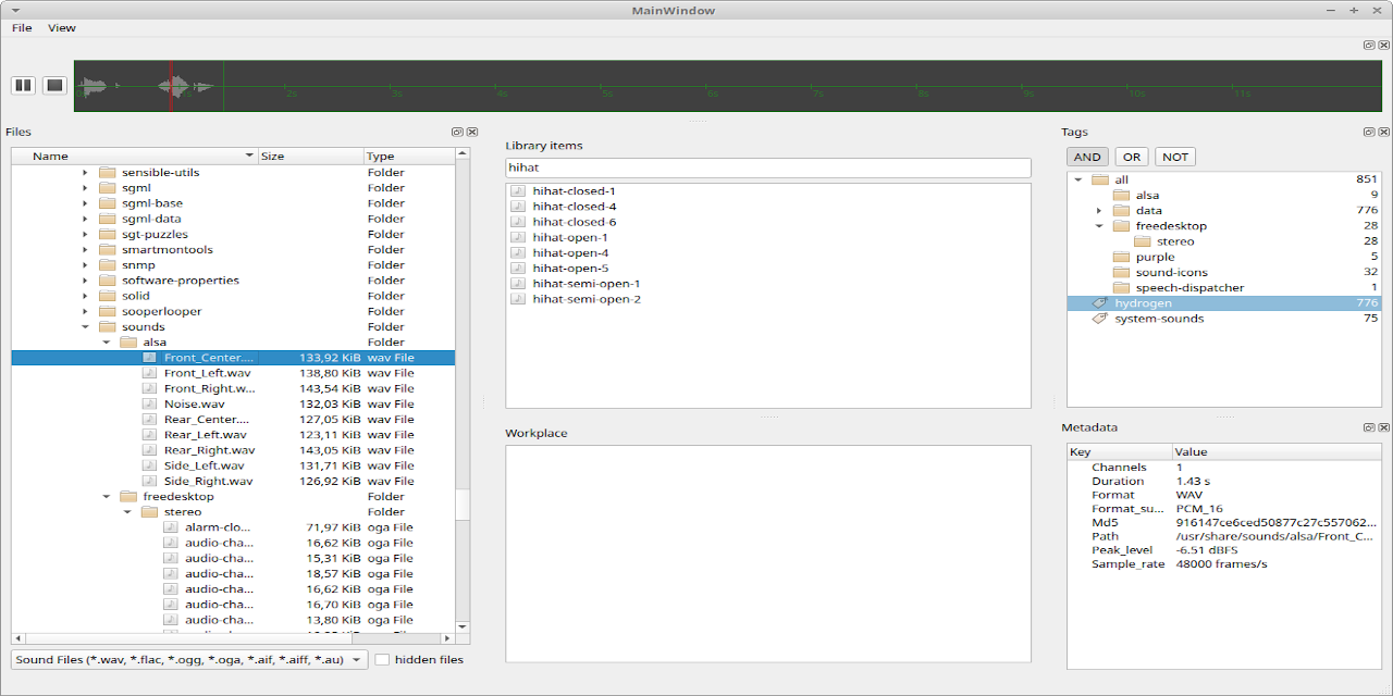 GitHub - Jajcus/sampledrawer: Audio file browser and organizer (work in ...
