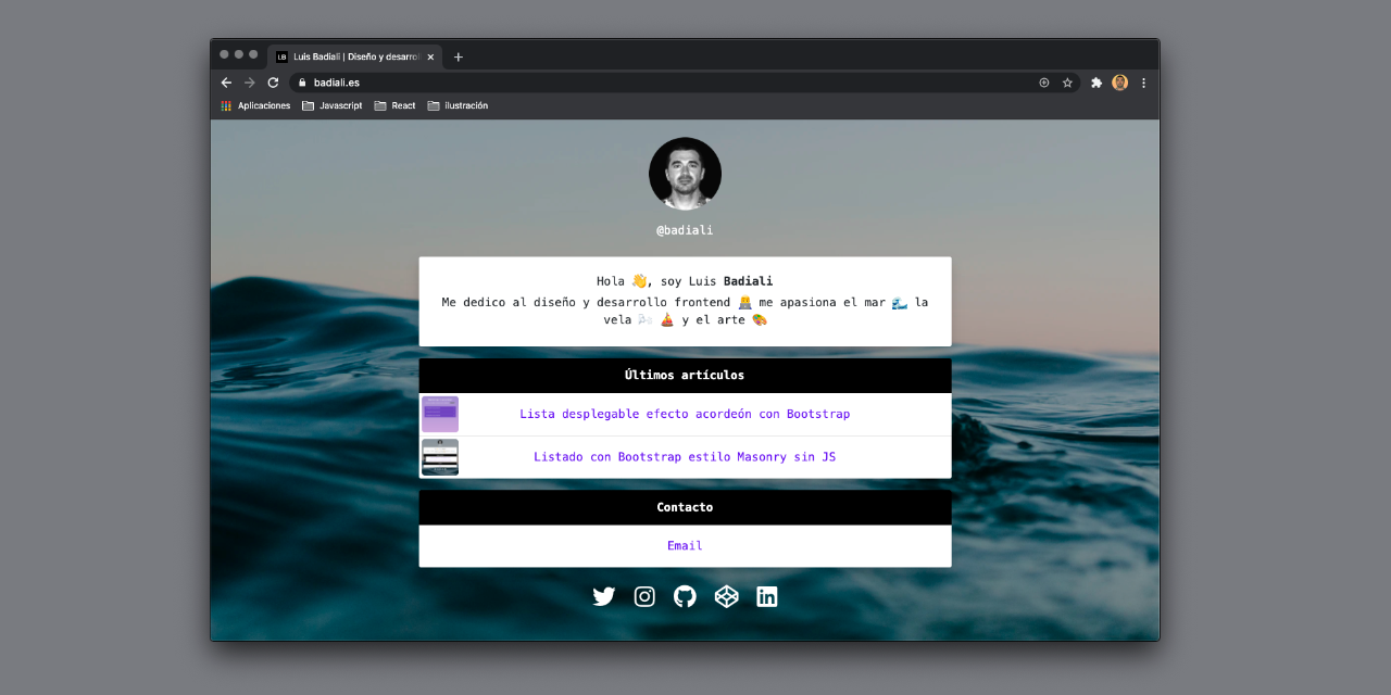 GitHub - badiali/bootstrap-linktree: Diseño (estilo LinkTree) con Bootstrap para la landing page.