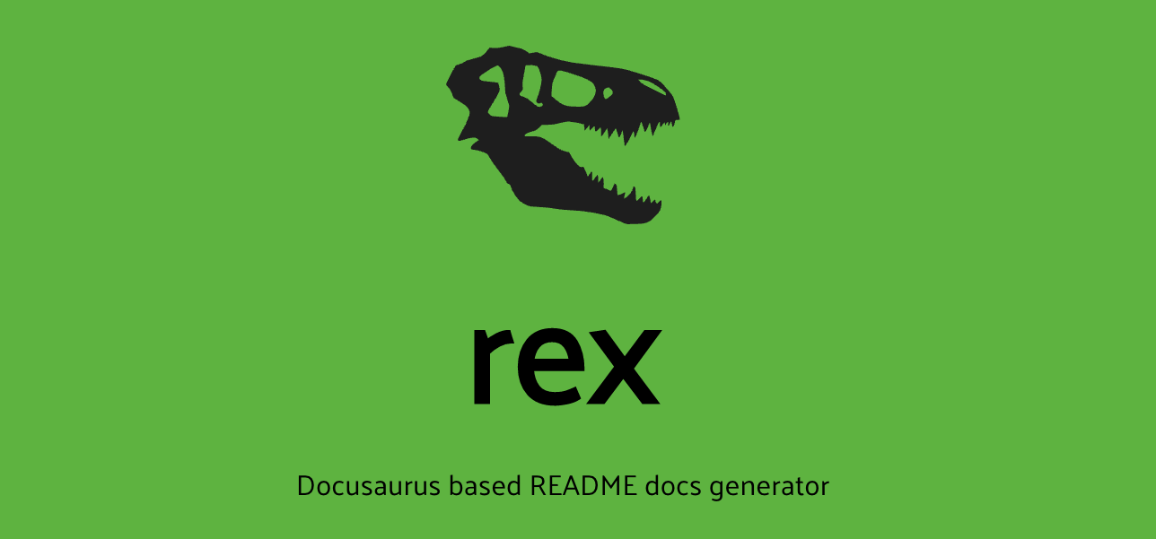 Github Tool3 Rex рџ Create Docs Site From Readme File Using Docusaurus