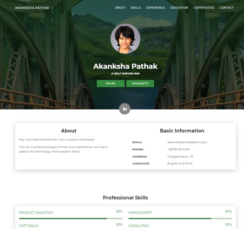 GitHub - pathakakanksha991/Portfolio-Basic: Simple Professional ...