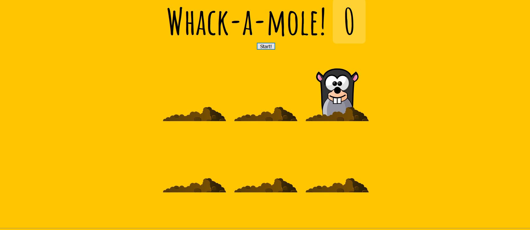 GitHub - fonda19/whack-a-mole-game: Whack-A-Mole arcade game using ...