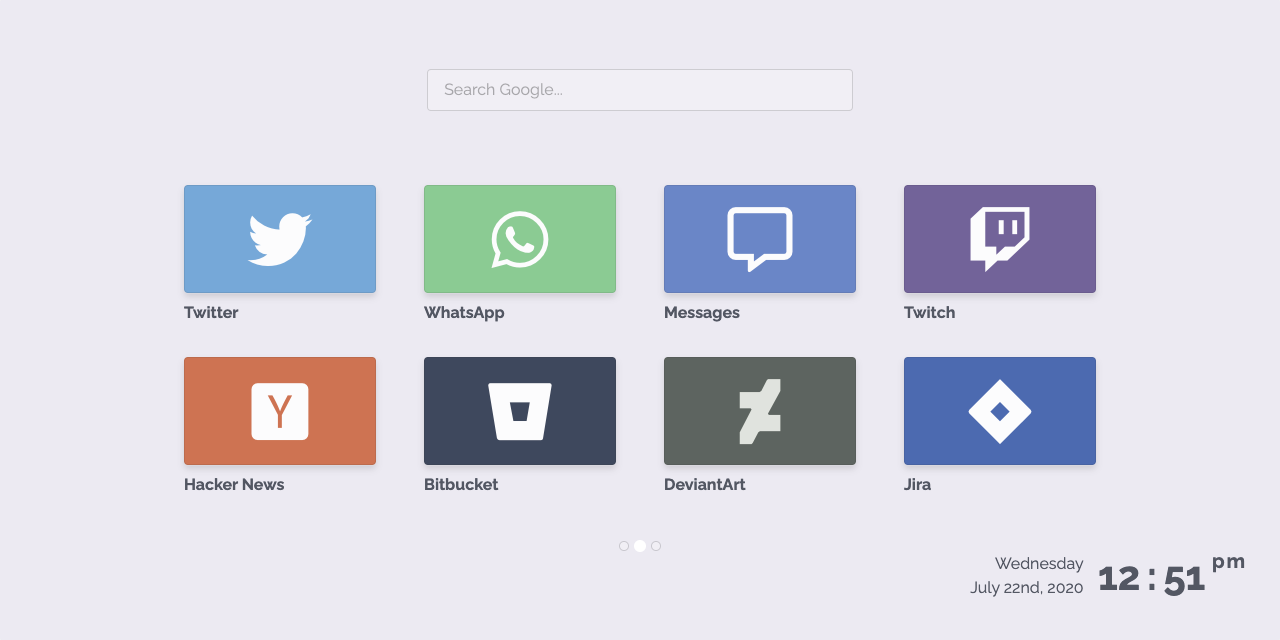 GitHub - gocom/startpage: New tab page