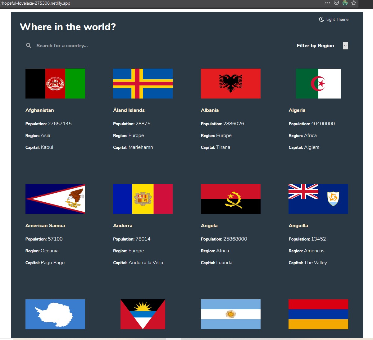 GitHub - venky4c/Where-in-the-world: This React Redux app uses Saga as ...