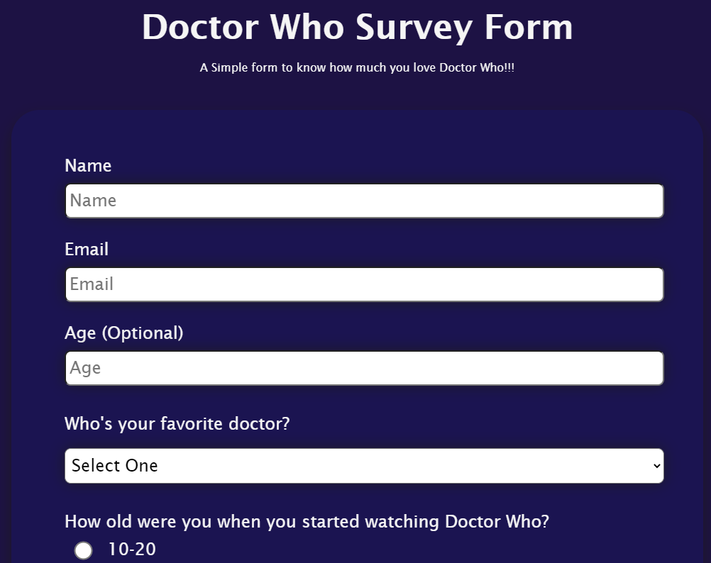 GitHub - Mosessola-oke/FreeCodeCamp-SurveyForm: Free Code Camp ...