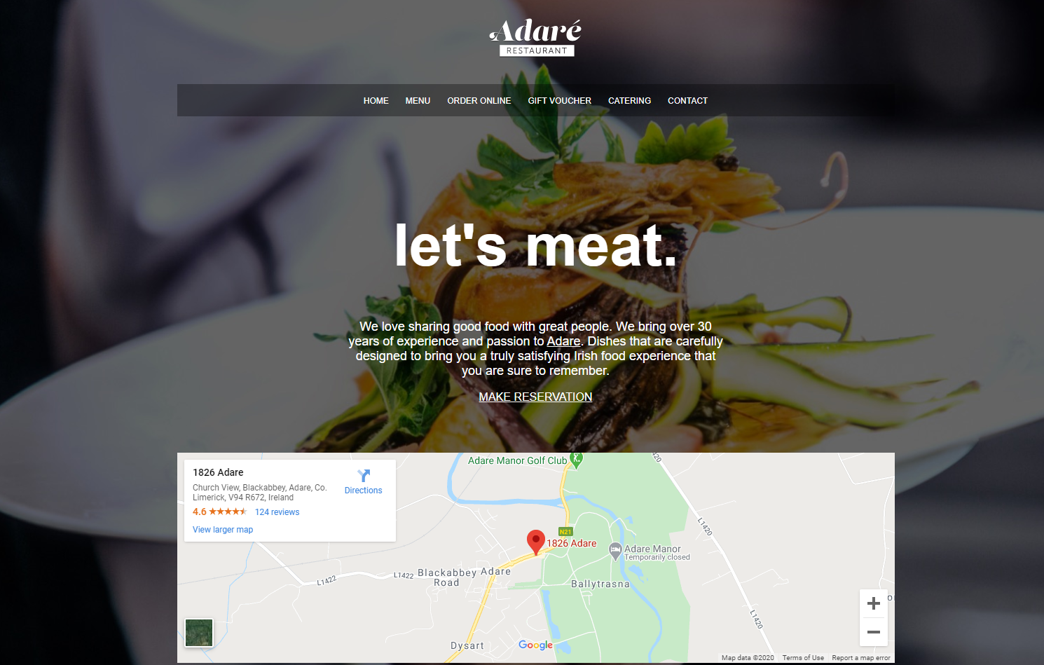 GitHub - Nelson-Guerra-Tech/AdareRestaurant.Github.io: Adare Restaurant is a fictional website ...