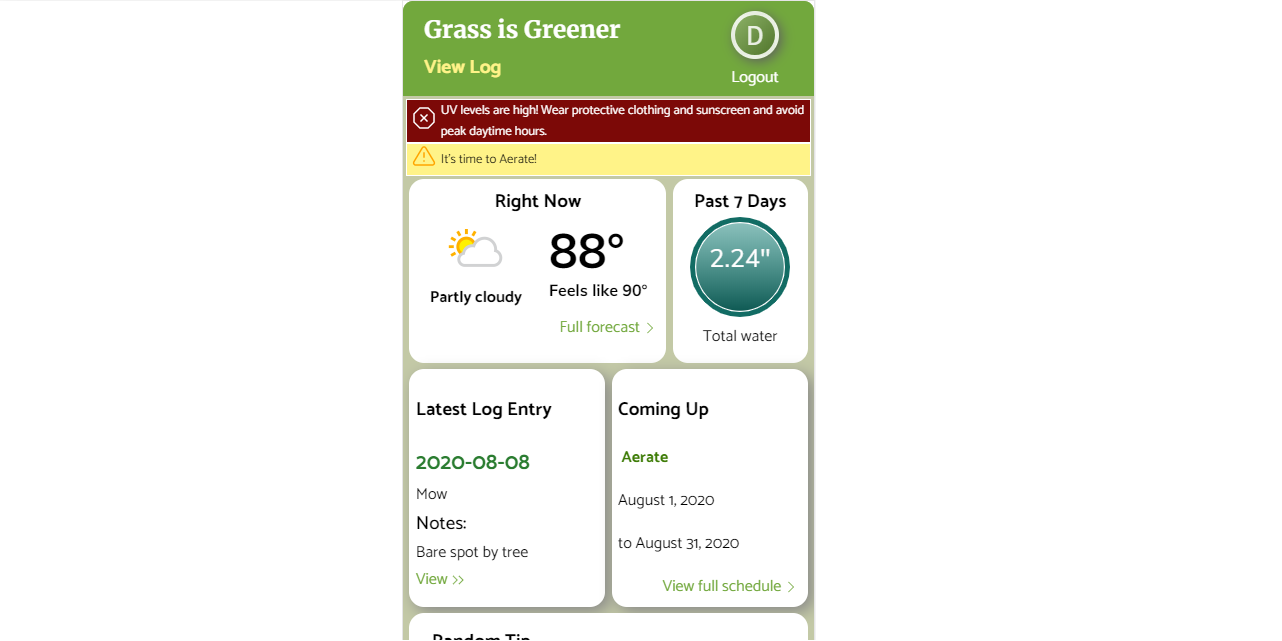 GitHub - dLars99/greener: Grass is Greener -- Front End Capstone for Nashville Software School