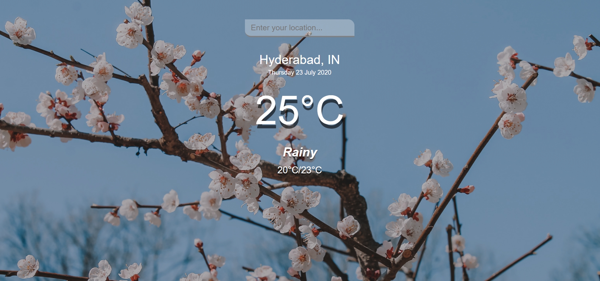 GitHub - anaynasingh/weather-website