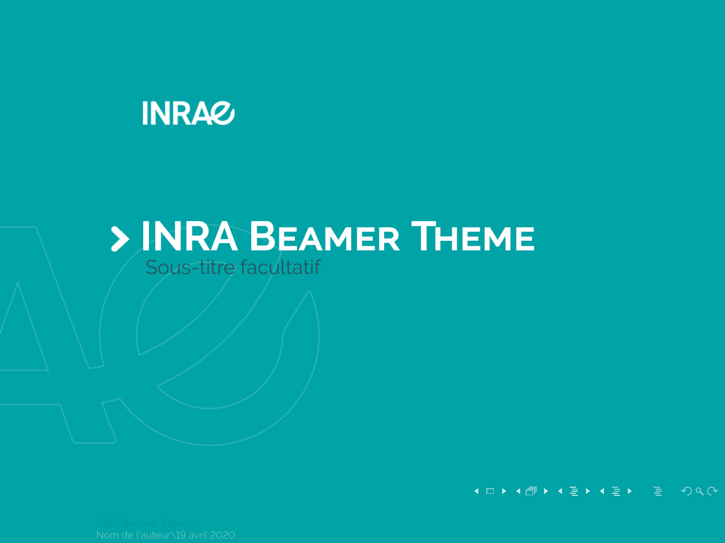 INRAE_BeamerTheme/INRA-Beamer-template.pdf at master · Tawfekh/INRAE ...