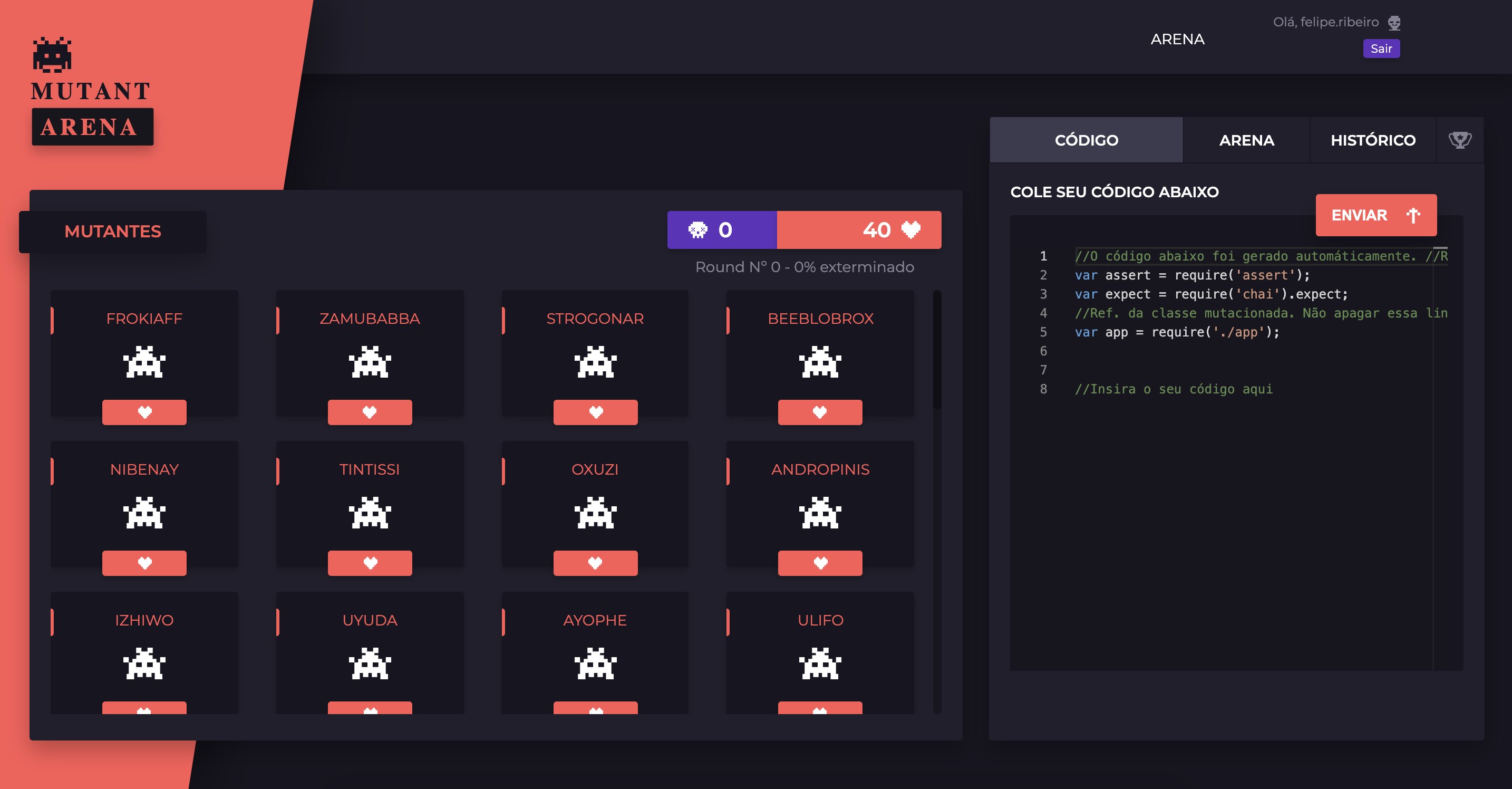GitHub - gohackfelipe/mutantarena