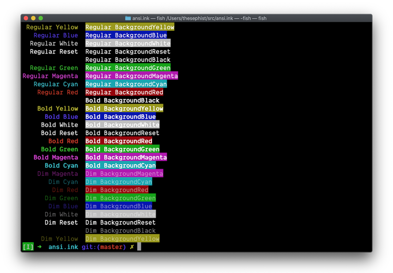 GitHub - thesephist/ansi.ink: Ink library for printing with ANSI escape sequences