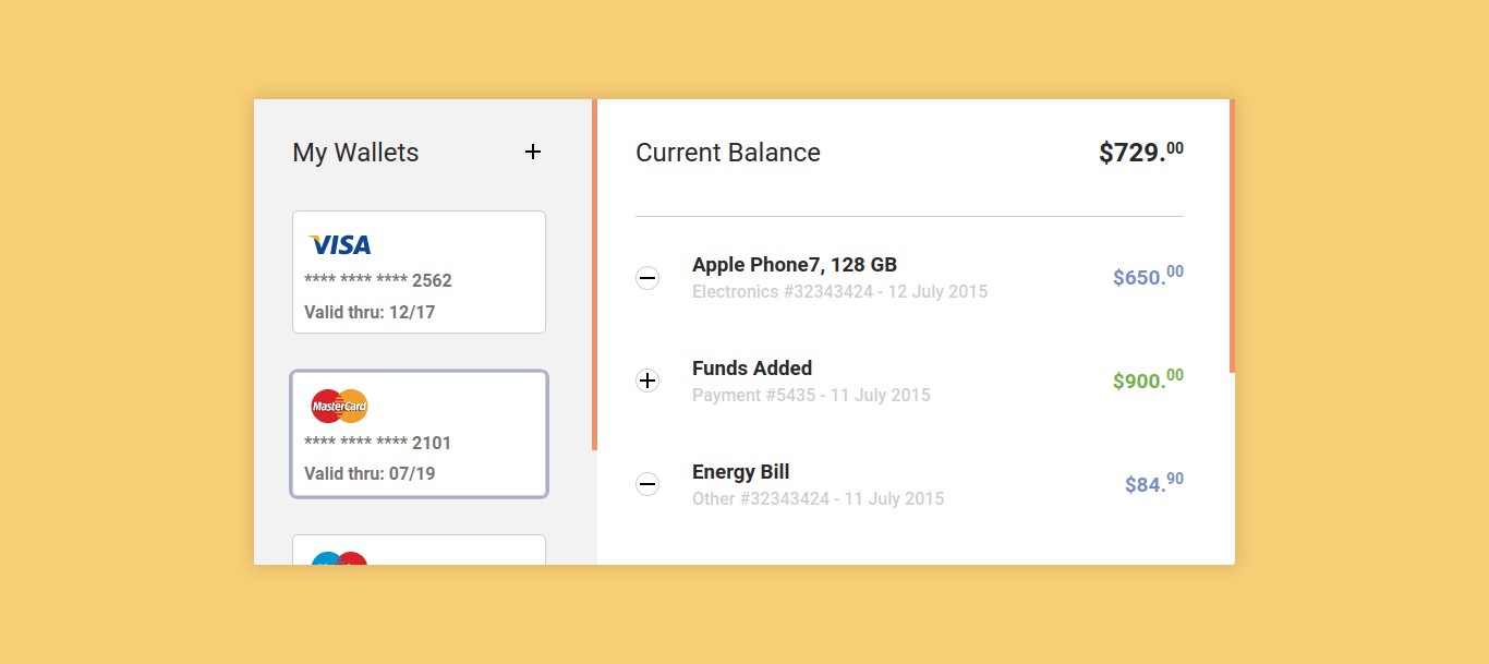GitHub - akbarjondev/wallet: Amaliyot uchun tanlangan maket: wallet. Bir sahifali Front-loops maket.