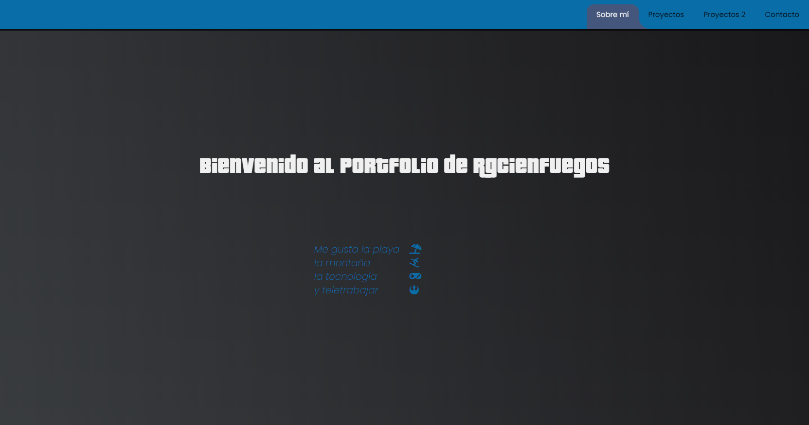 GitHub - rgcienfuegos/Personal-Portfolio: Desarrollo responsive de un ...