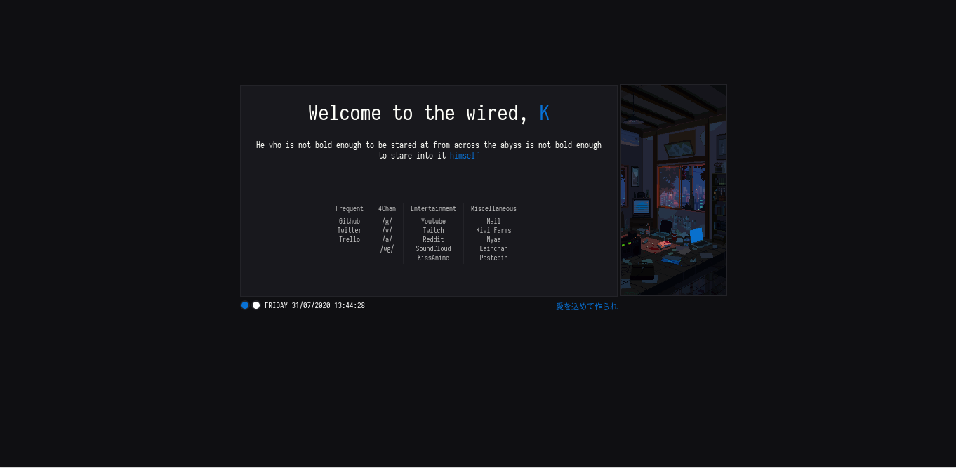 GitHub - kstr0git/startpage: A simple startpage to meet my needs.