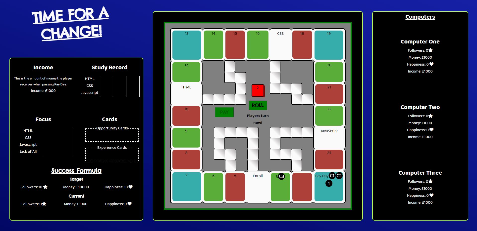 GitHub - mattb0101/time_for_change: Milestone Project for Interactive Front end built around a ...