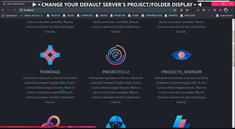 GitHub - orbitturner/PROJECTS_SPATIUM: This is a Folder / Projects Organizer web Page for ...