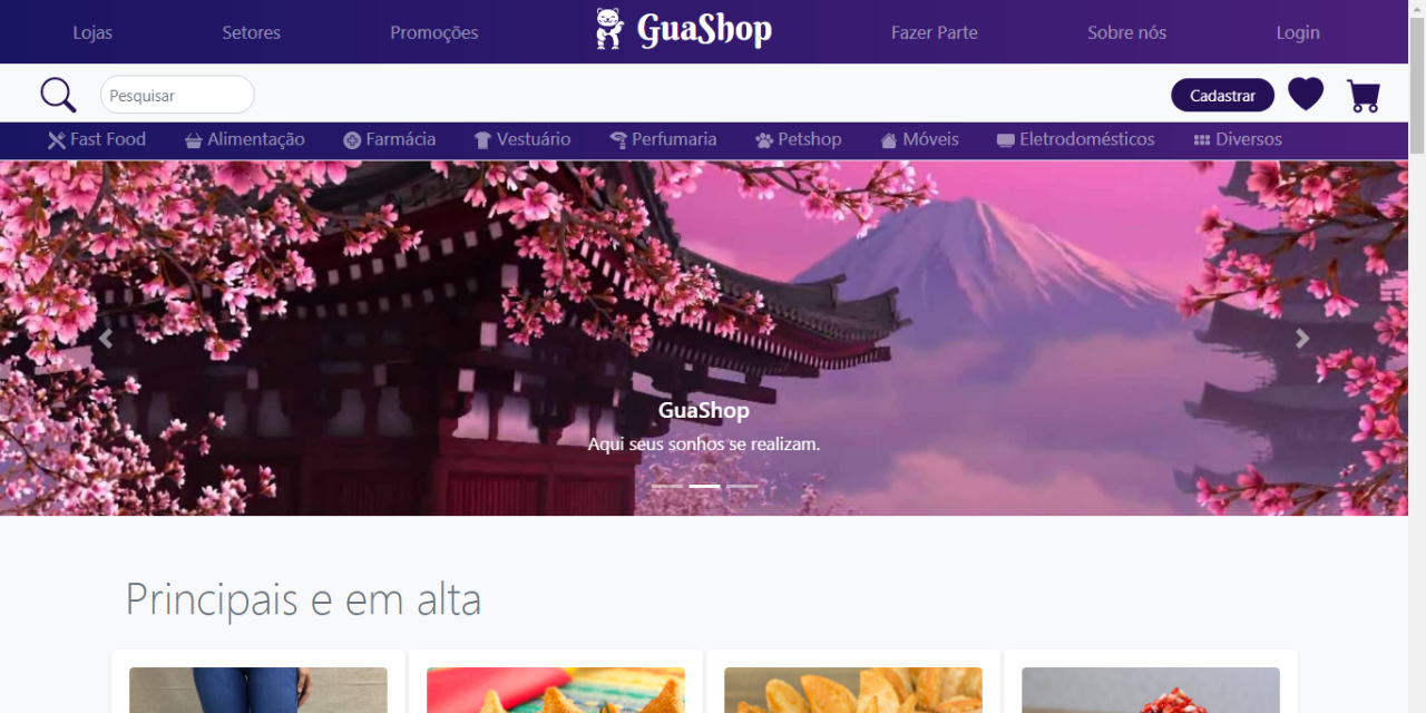 GitHub - Scemist/GuaShop: 🛒 Uma plataforma e-commerce, desde as lojas ...