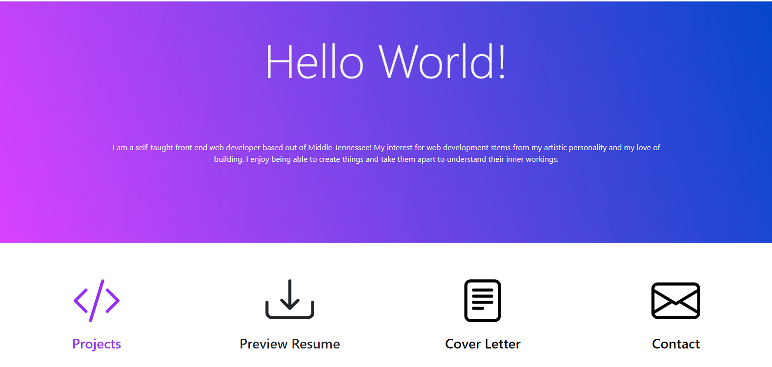 GitHub - DanielCW7/portfoliobts: simple page made with bootstrap
