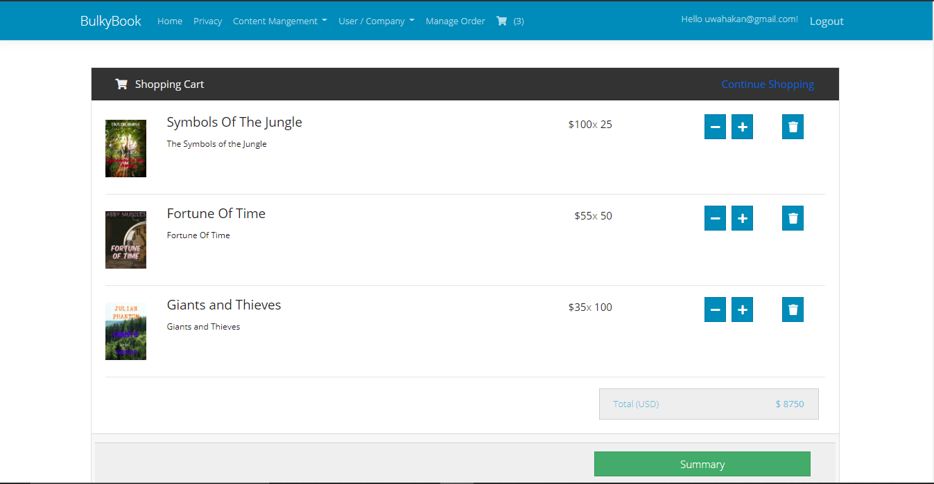 GitHub - akanvic/BulkyBook: BulkyBook is an E-commerce application with the functionality to ...