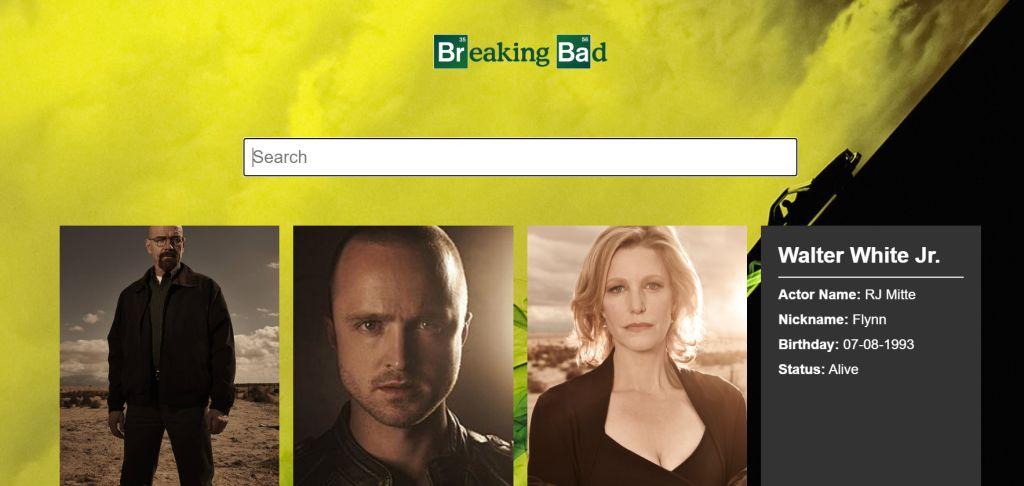 GitHub - pragyasabstracts/breaking-bad-characters: This is fun quick ...