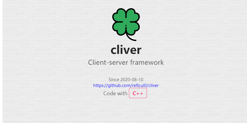 GitHub - reficul0/cliver: C++ network client-server framework.