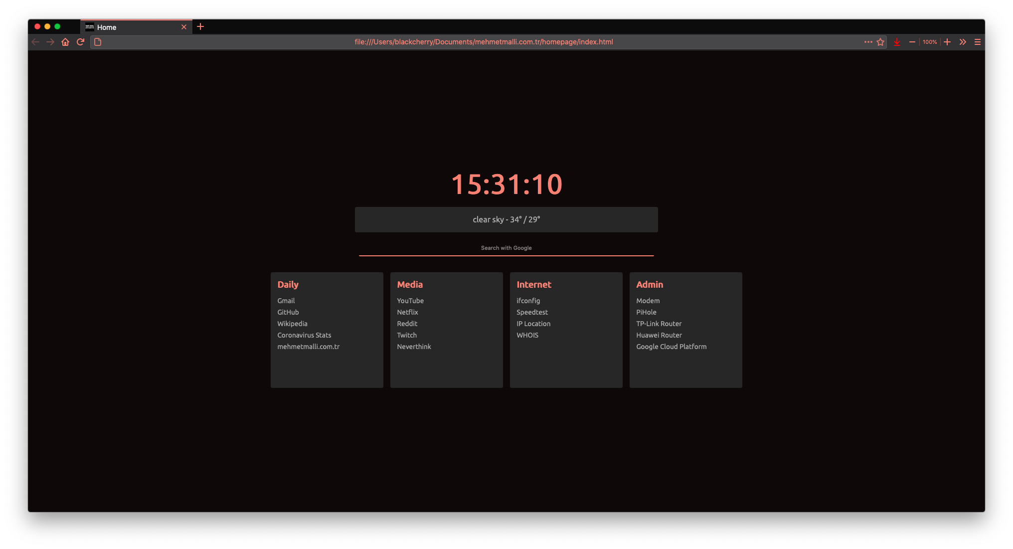 GitHub - mehmetmalli/firefox-theme
