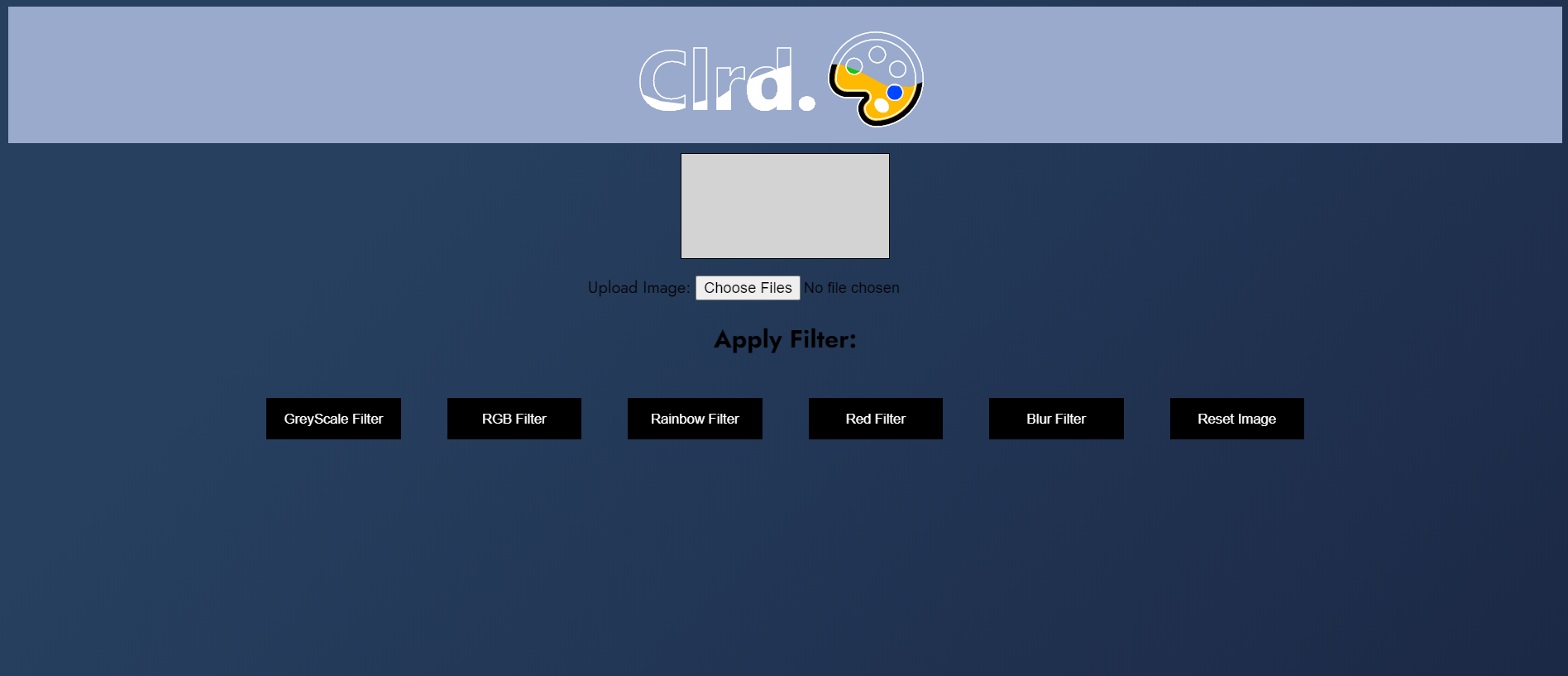 GitHub - SABERGLOW/Clrd.: 📷 A simple web-page for basic image filters