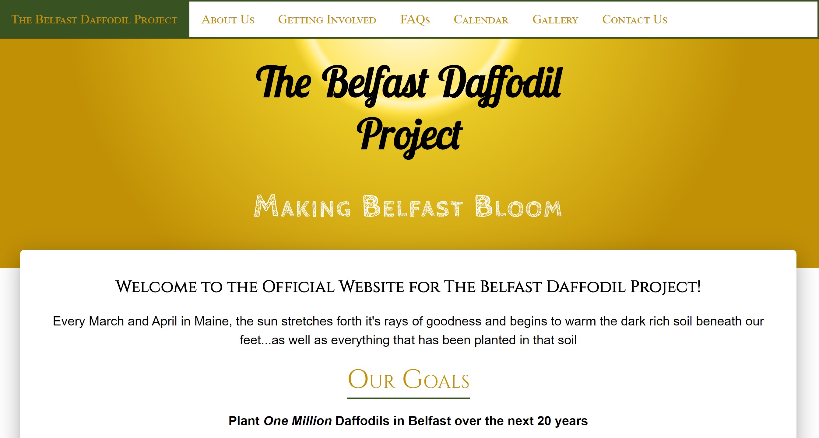 GitHub - Coddiwompler/TBDP: Website for The Belfast Daffodil Project