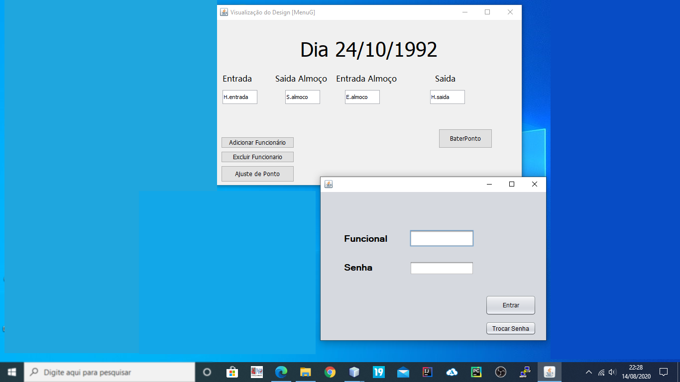 Github Jhonnatanbrito Punch Clock Ponto Eletronico Em Java A Simple