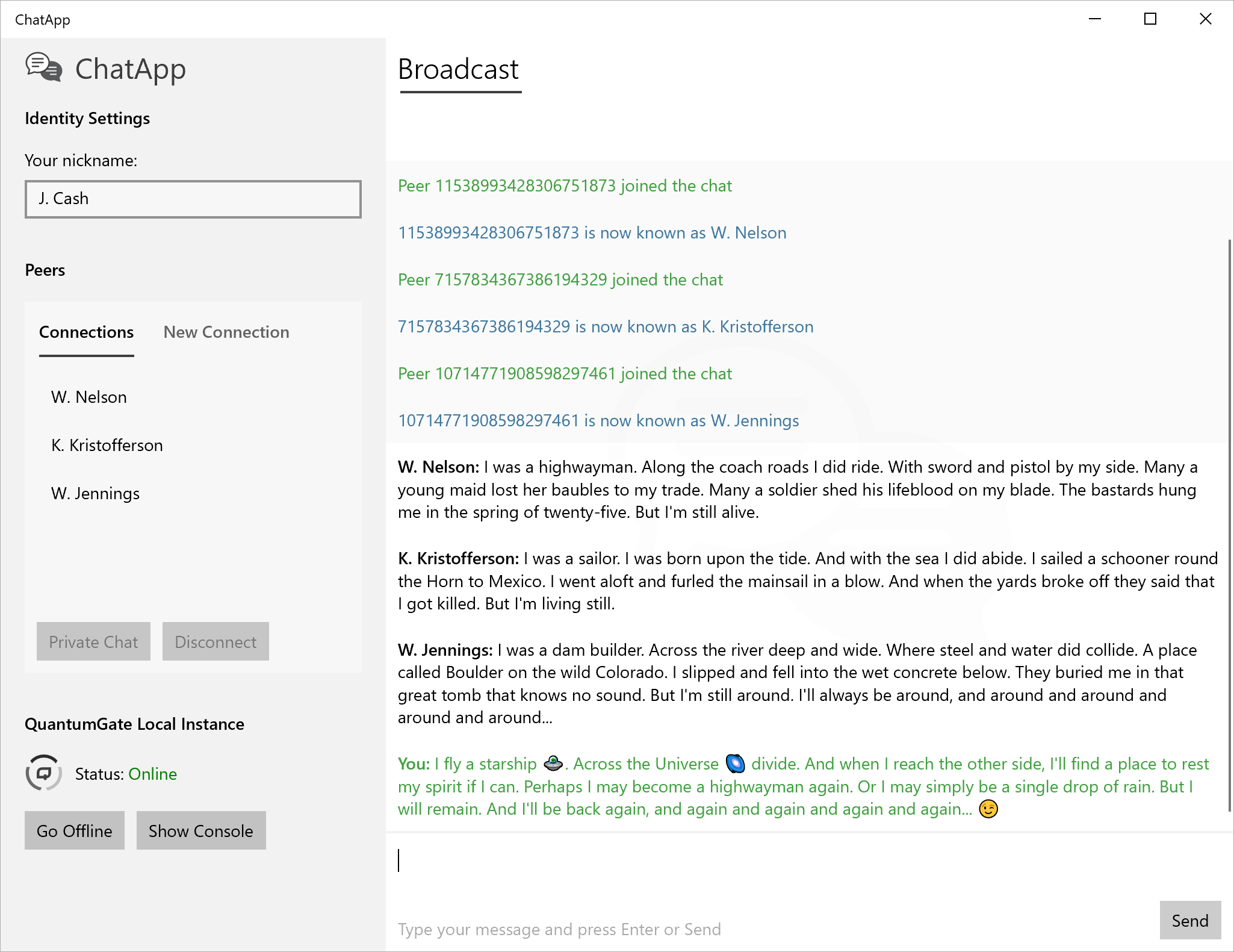 GitHub - kareldonk/QuantumGate-ChatApp-Sample: This is a sample chat ...