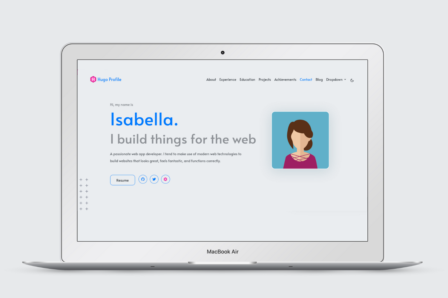 Website template GitHub Topics GitHub