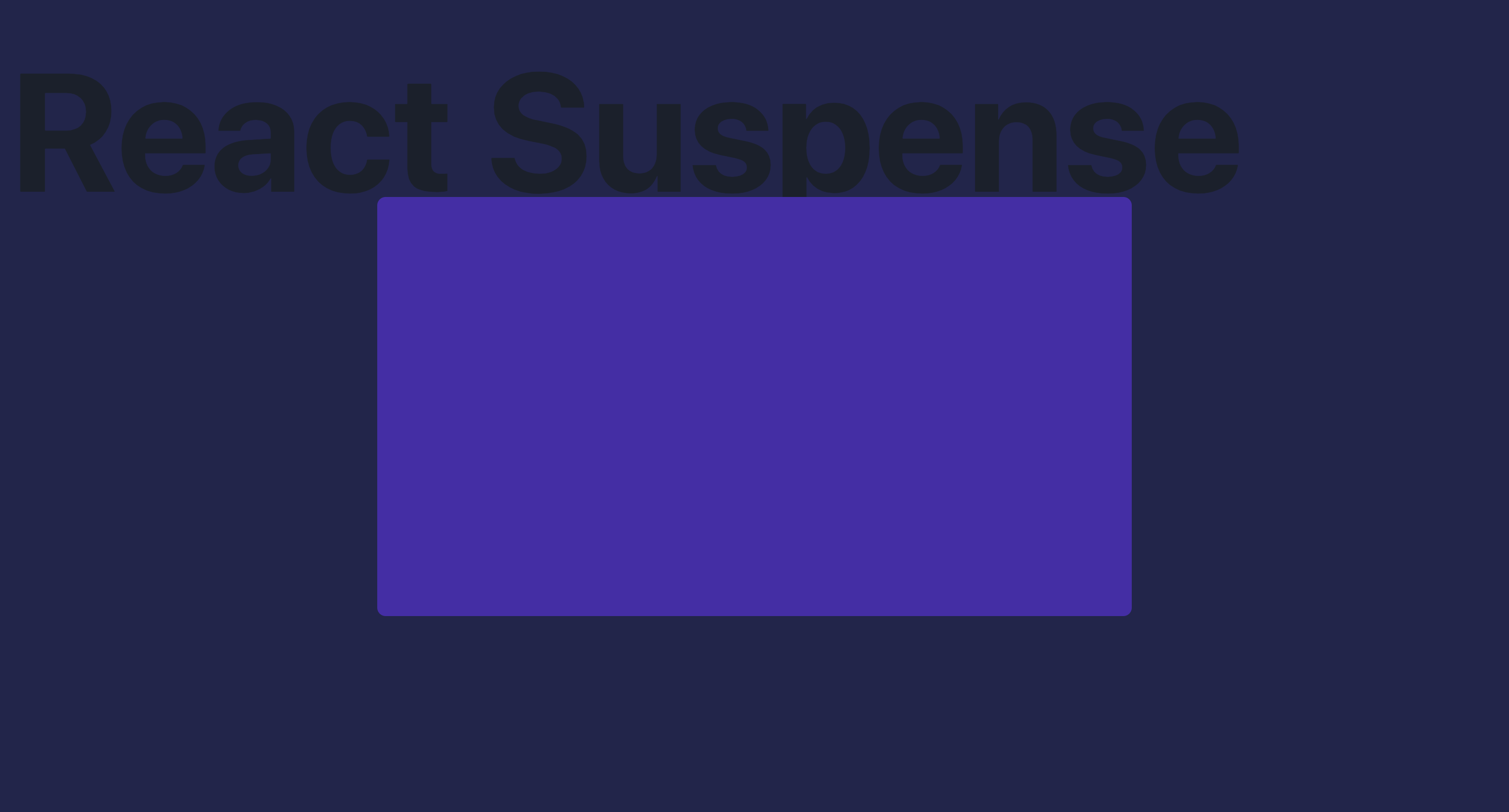 Github Ohansemmanuel React Suspense Concurrent App Render As You Fetch Example Application