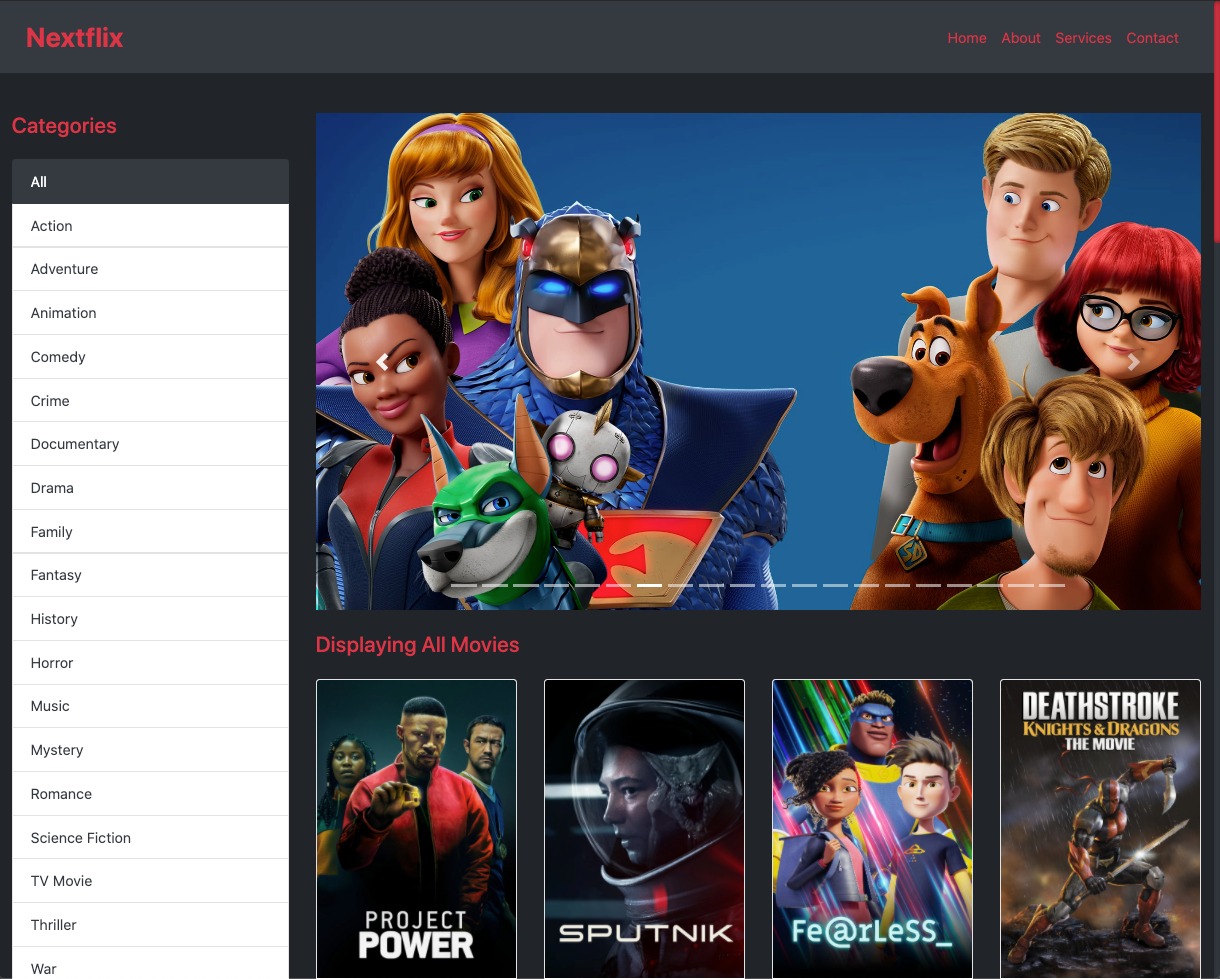 Github Sergiogomes React Next Movie App Nextflix Is A Beautiful Web App Built On React And