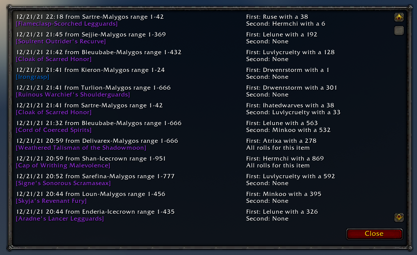 GitHub - 4bitfocus/LootRollLedger: Simple loot roll monitor and tracker ...