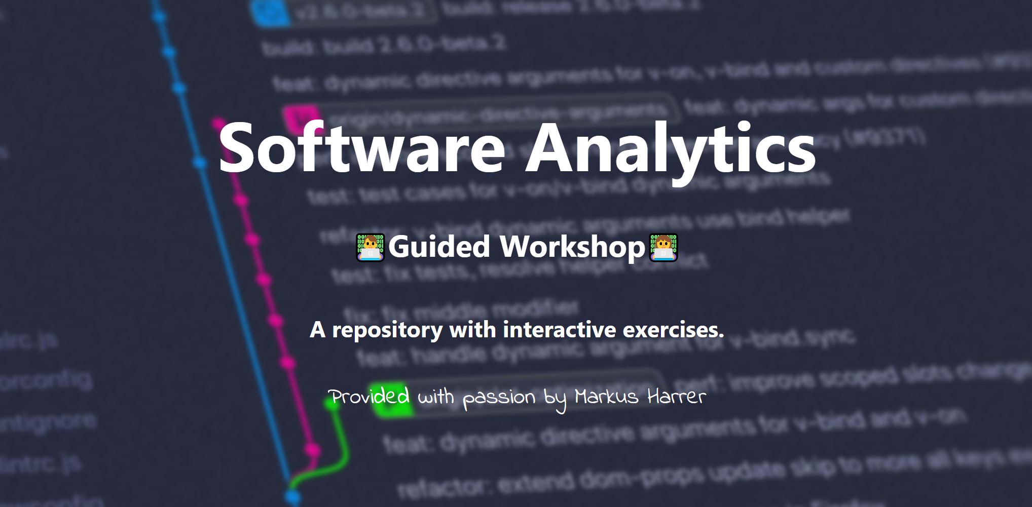 GitHub - feststelltaste/software-analytics-workshop-guided: A ...