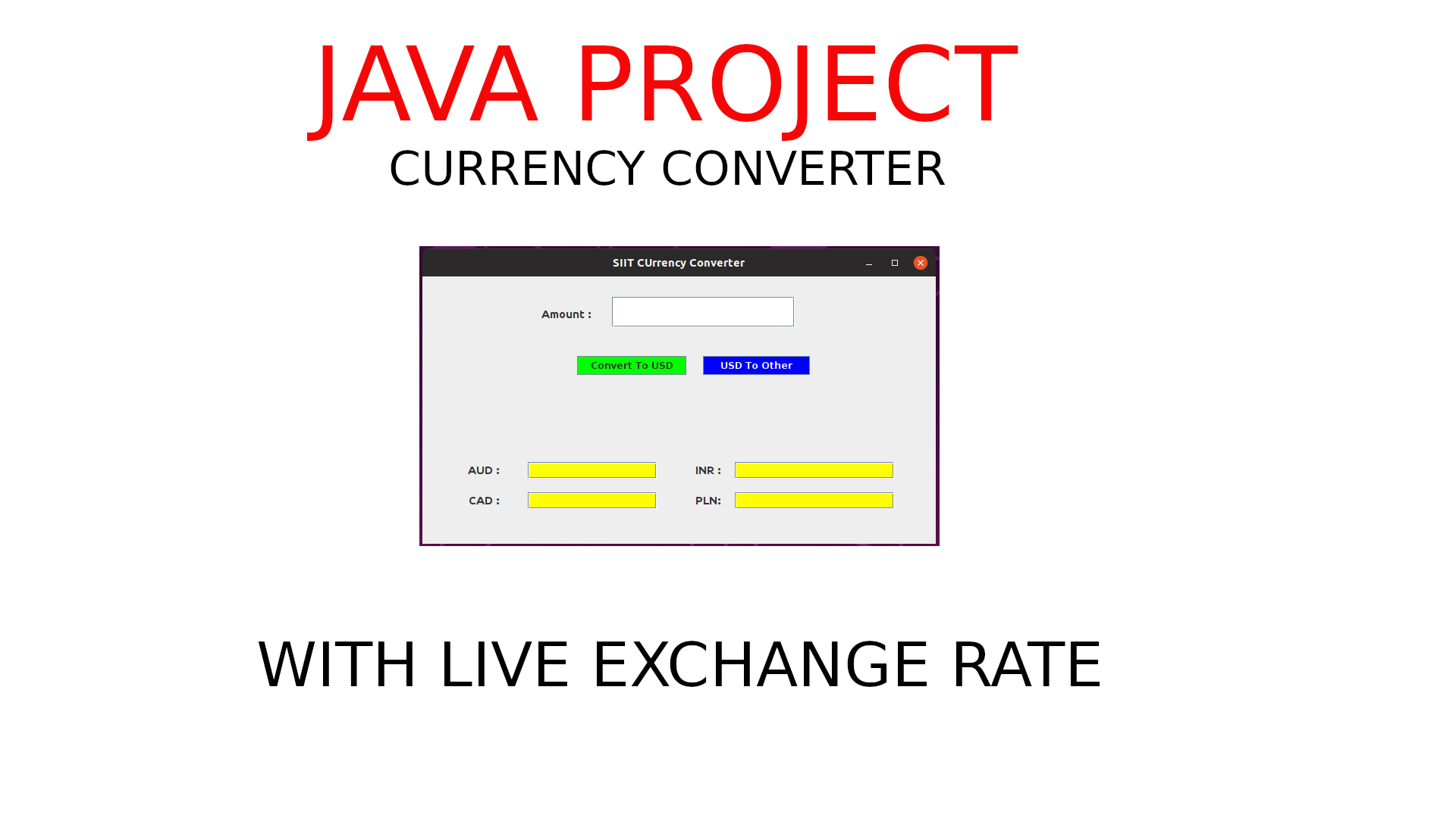 GitHub - maanishsingh/SIIT-Currency-Converter
