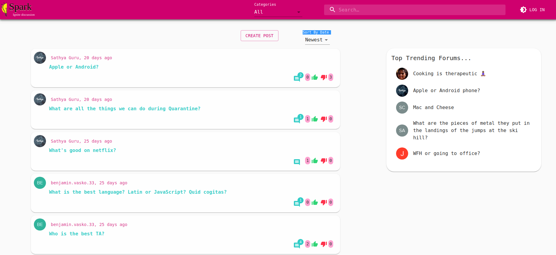 GitHub - schoess/Open_Forums: Spark Forums is an open forum dedicated ...