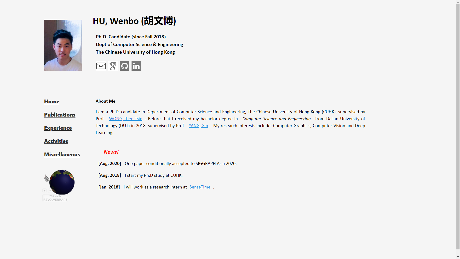 GitHub - wbhu/wbhu.github.io: Wenbo HU's homepage (https://wbhu.github.io/)