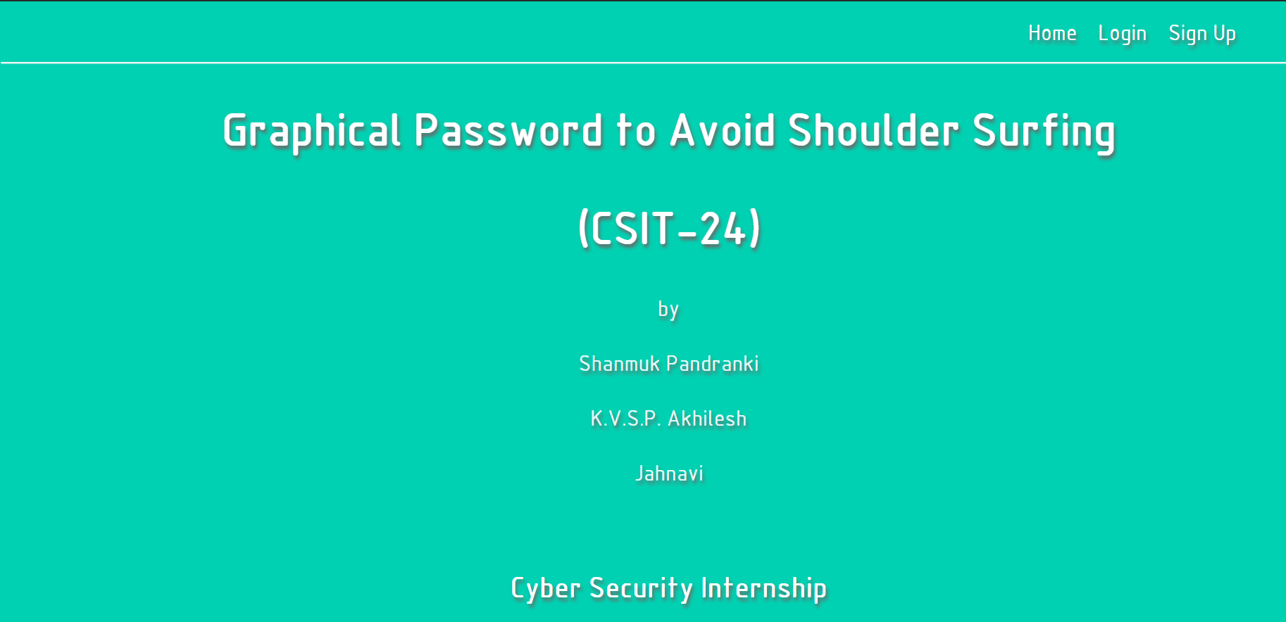 GitHub - theshanmuk/Graphical-Password-to-Avoid-Shoulder-Surfing: Team ...