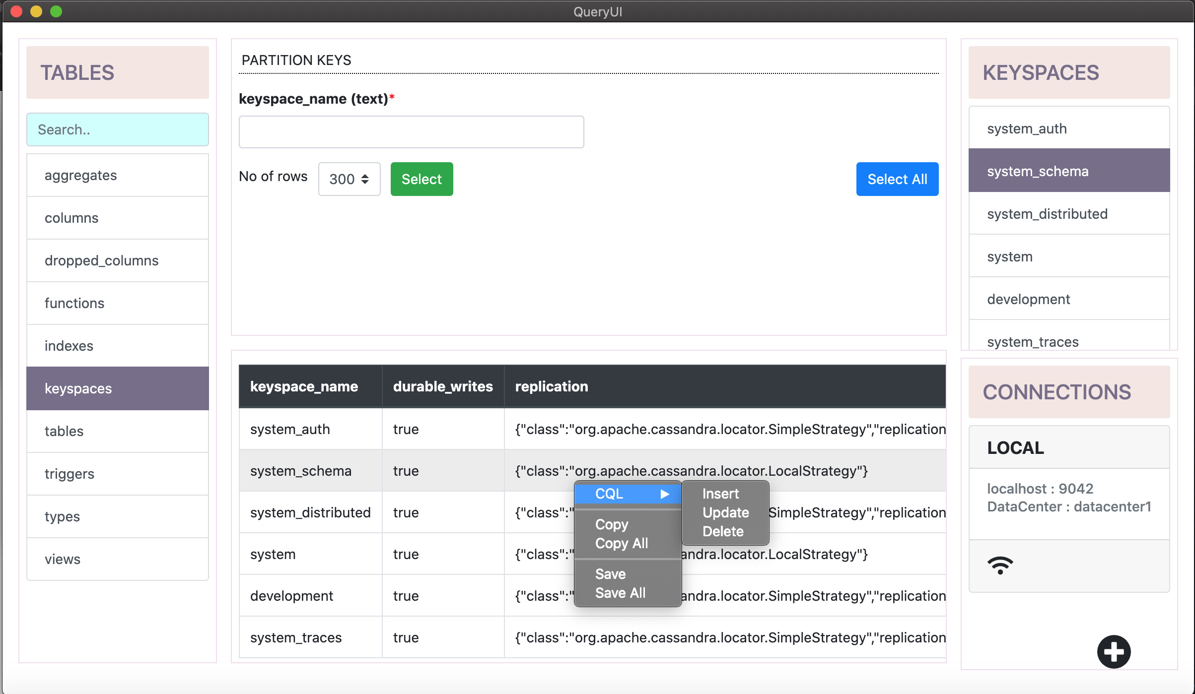 GitHub - Sanjeev-Panday/QueryUI: Cassandra Query Desktop client written in React , redux ...