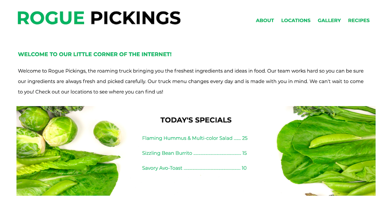 GitHub - tefisaravia/rogue_pickings: Website design for Rogue Pickings food truck