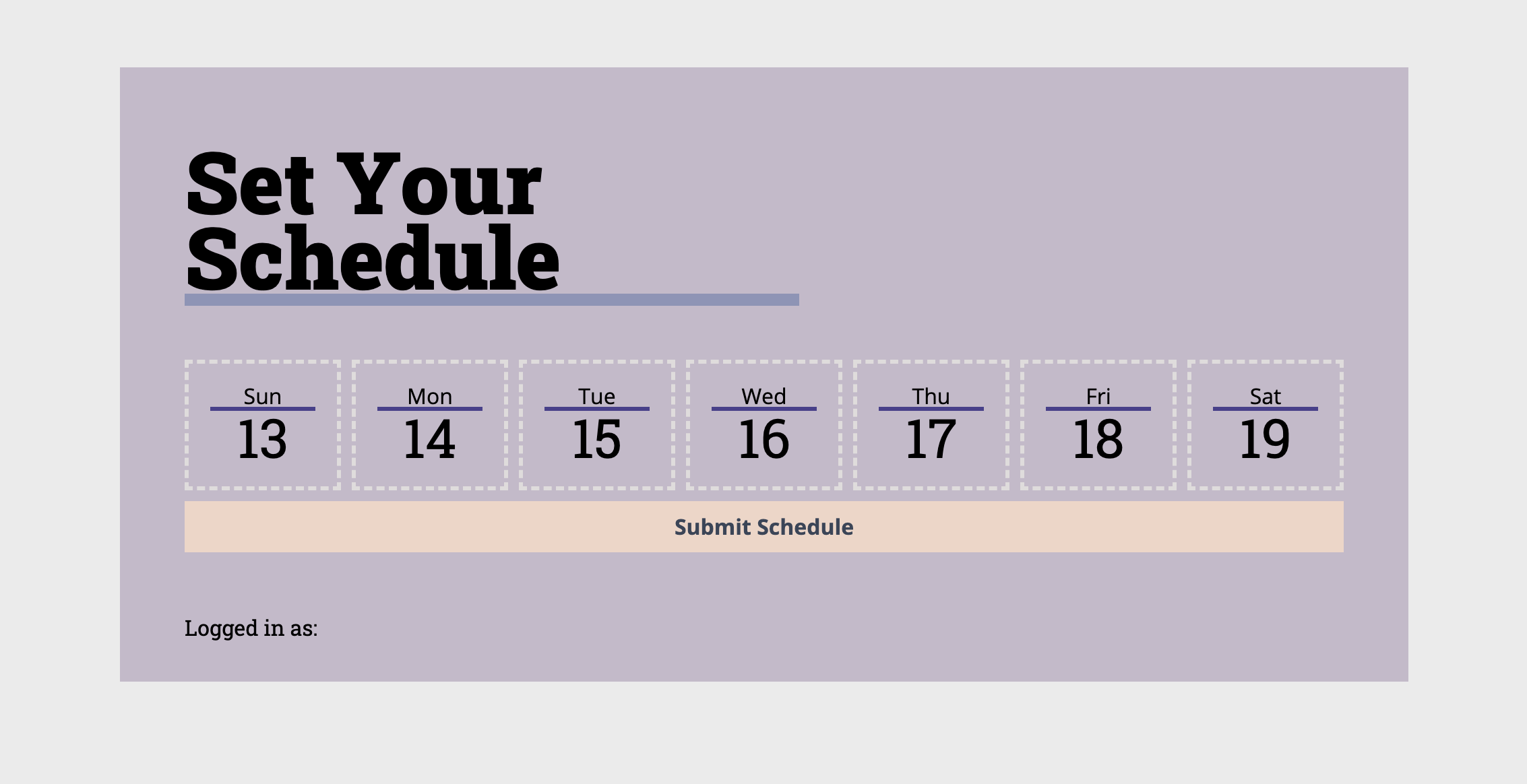 GitHub - coderbrent/vanilla-schedule: a straight up, simple to use ...