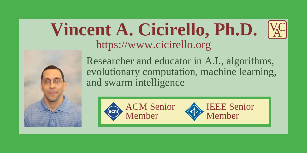 GitHub - cicirello/cicirello: My GitHub Profile