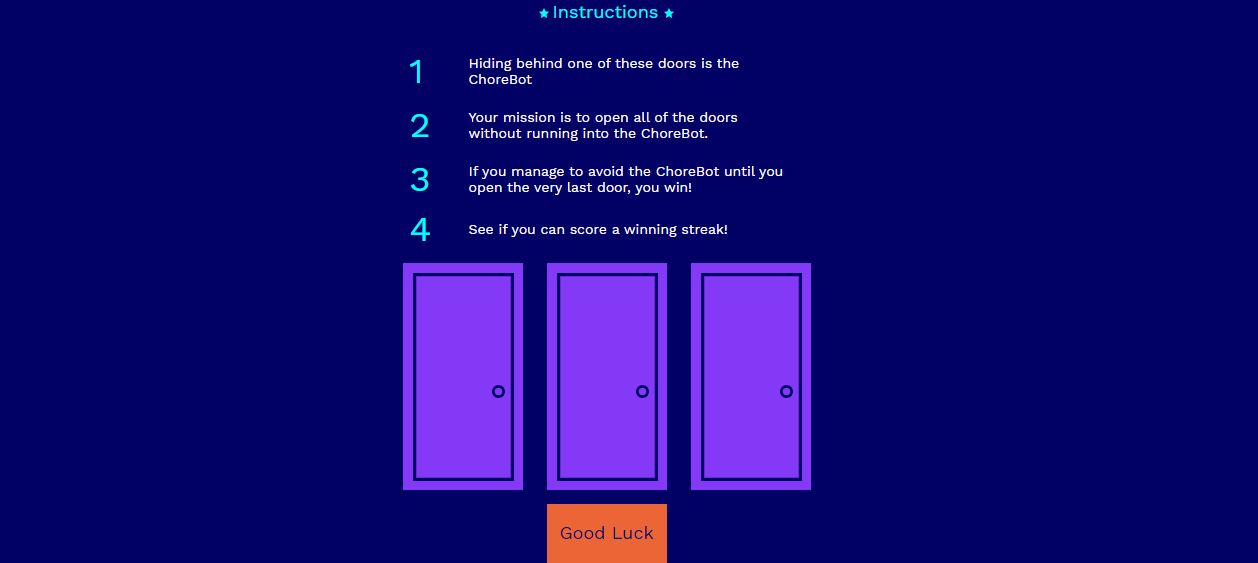 GitHub - nativeJustin/Chore-Door-Game