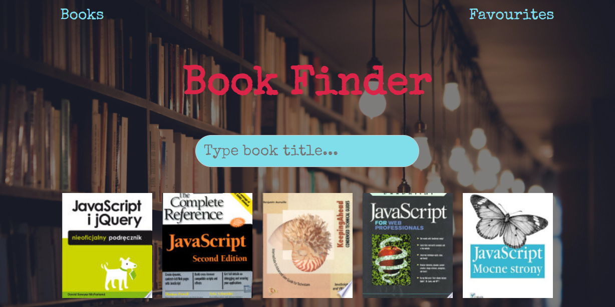 GitHub - dorota-puto/book-finder: Web application utilizing Google Book ...