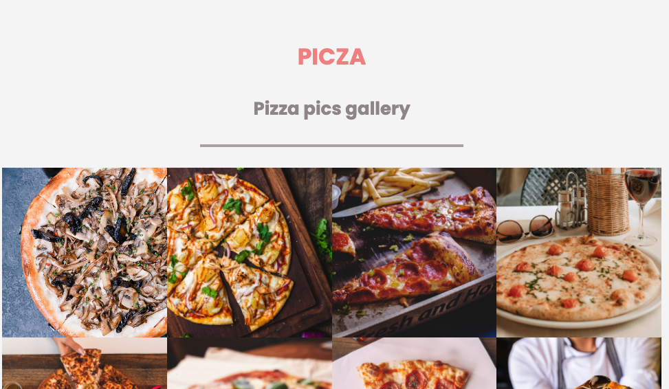 GitHub - MarinaFroes/picza: Mini pizza pic gallery using webpack