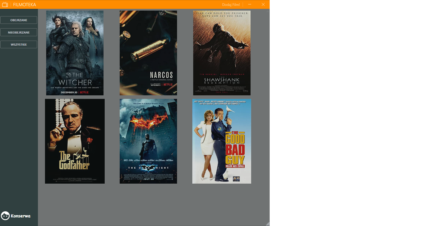 GitHub - Konserwa203/Filmoteka: Dokładny opis projektu w pliku README dostępny wewnątrz katalogu.