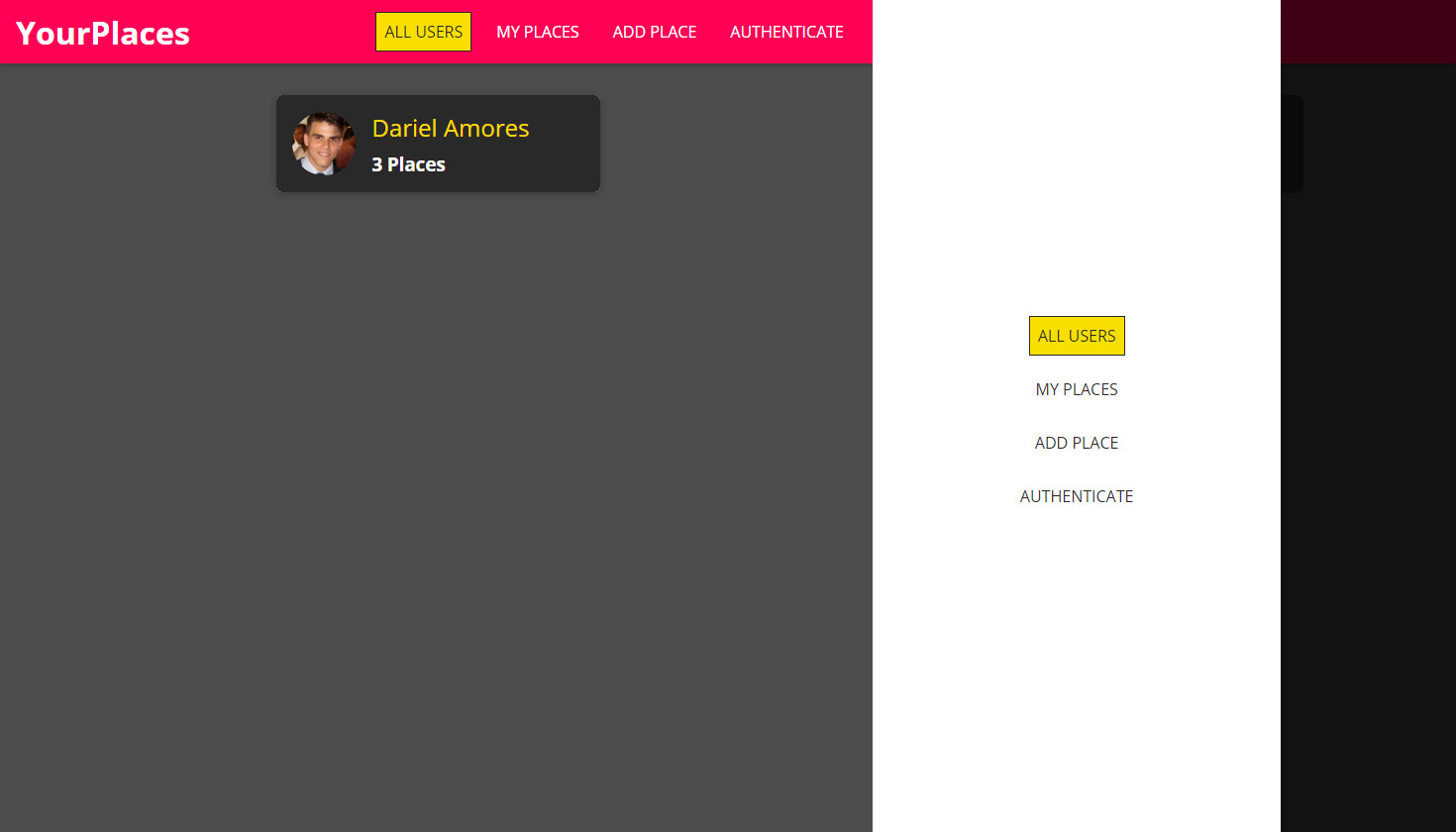 GitHub - Dariel90/PlacesSocialApp: Example of a social web app whare users share places that ...