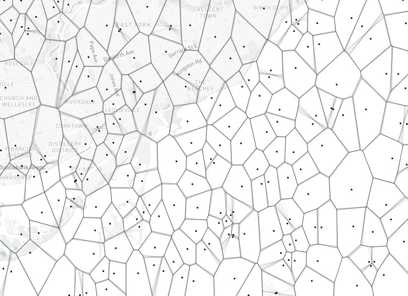 GitHub - willymaps/tracevoronoi: Trace voronoi polygons generated using ...
