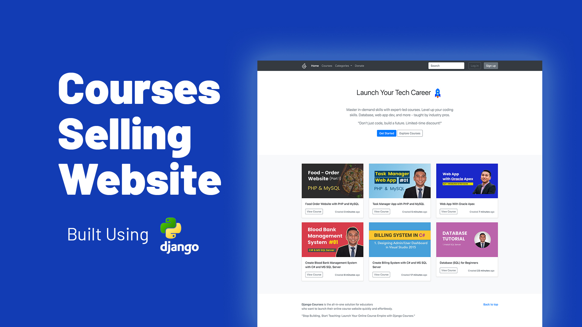 GitHub - vijaythapa333/django-courses: Courses Web App to share Online ...