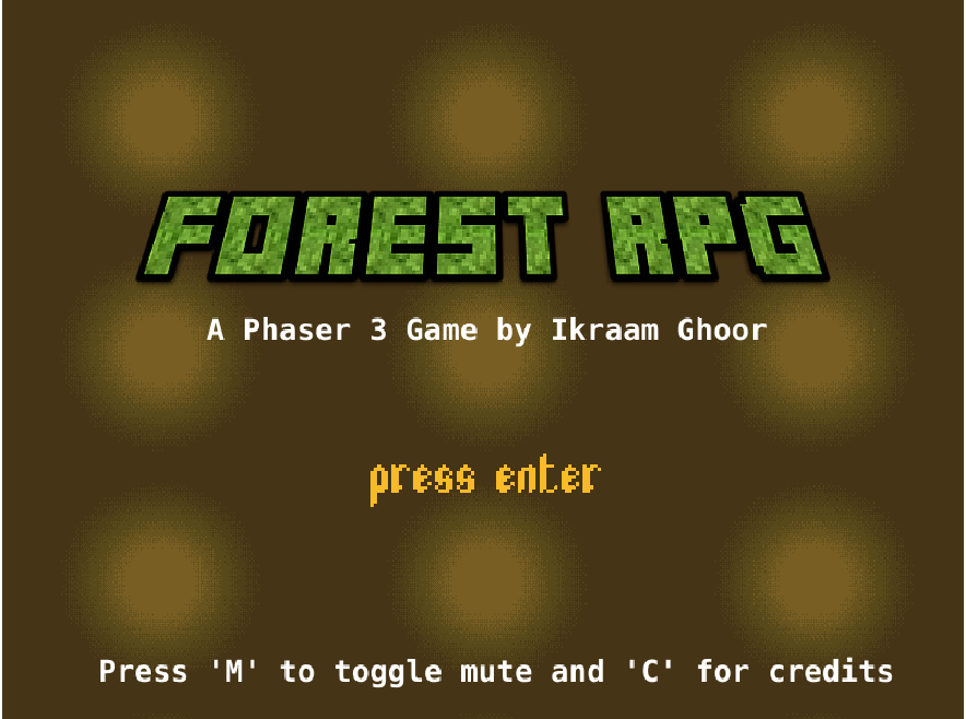 GitHub - ikraamg/ForestRPG: A Phaser 3 - RPG Game